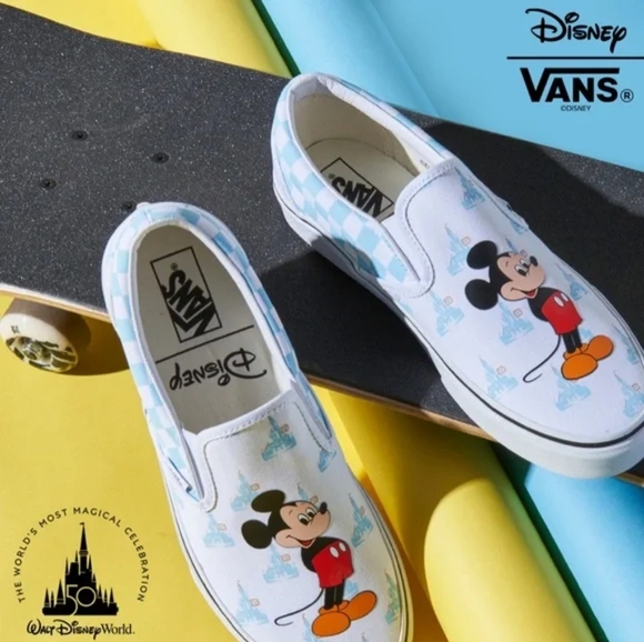 Vans | Shoes | Vans X Disney World 5th Anniversary Classic Slip On ...